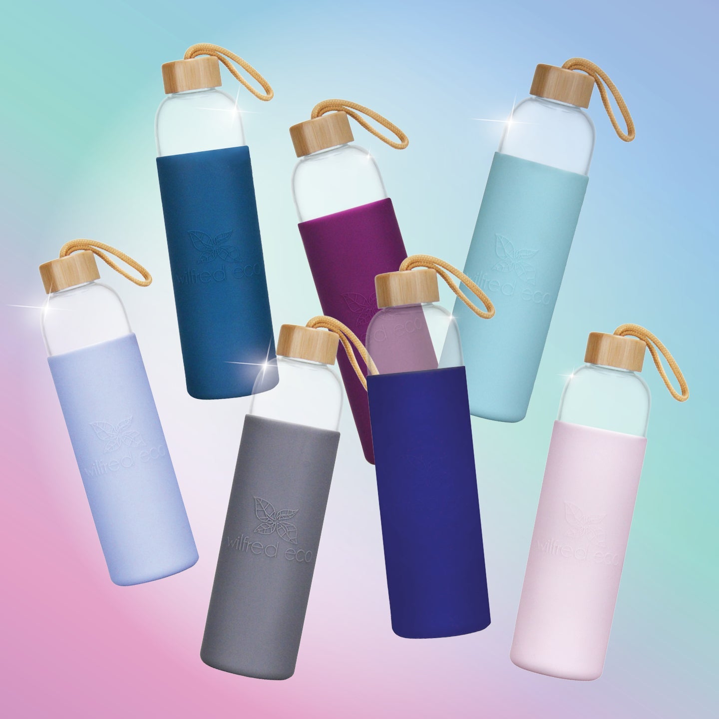 Reusable Glass Water Bottle 1L - Wilfred Eco Australia